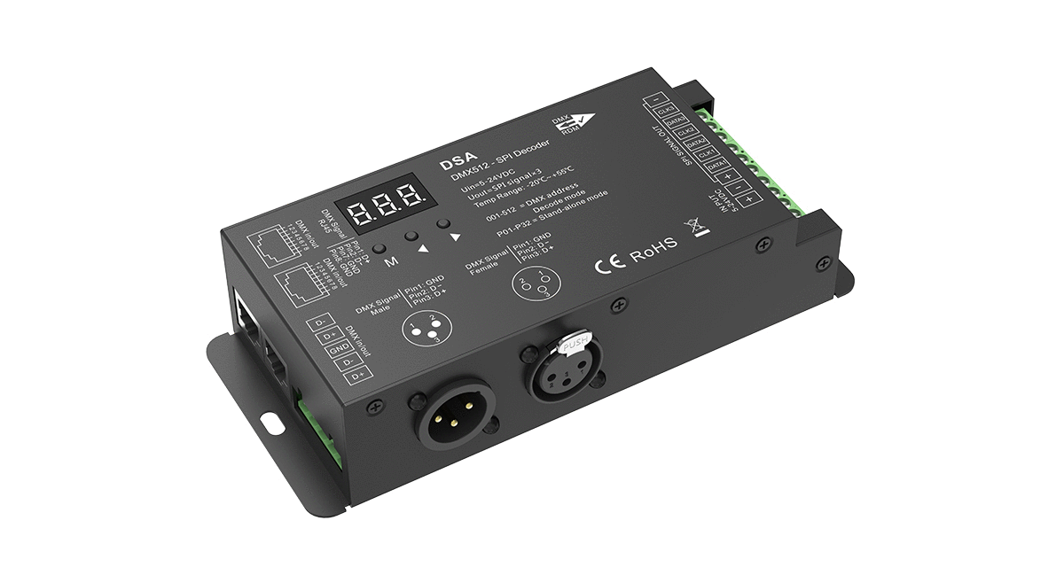 DMX512-SPI Decoder (with RF) DSA