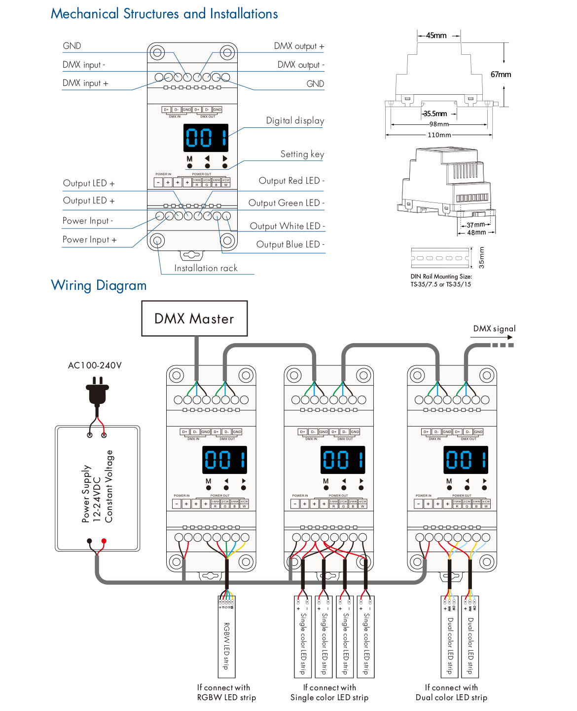 4 Channel DMX-PWM Decoder